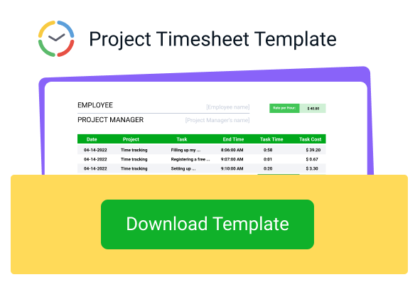 Free Project Timesheet Template for Better Project Outcomes